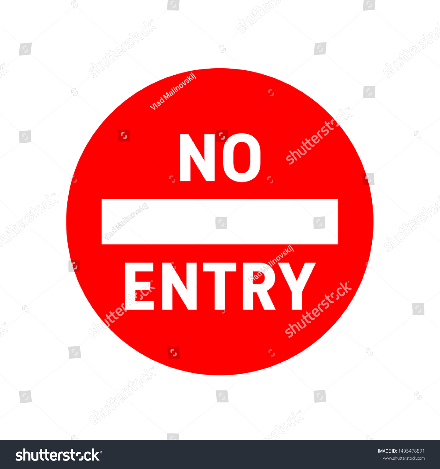 No Entry Icon Do Not Entry 스톡 벡터(로열티 프리) 1495478891 | Shutterstock