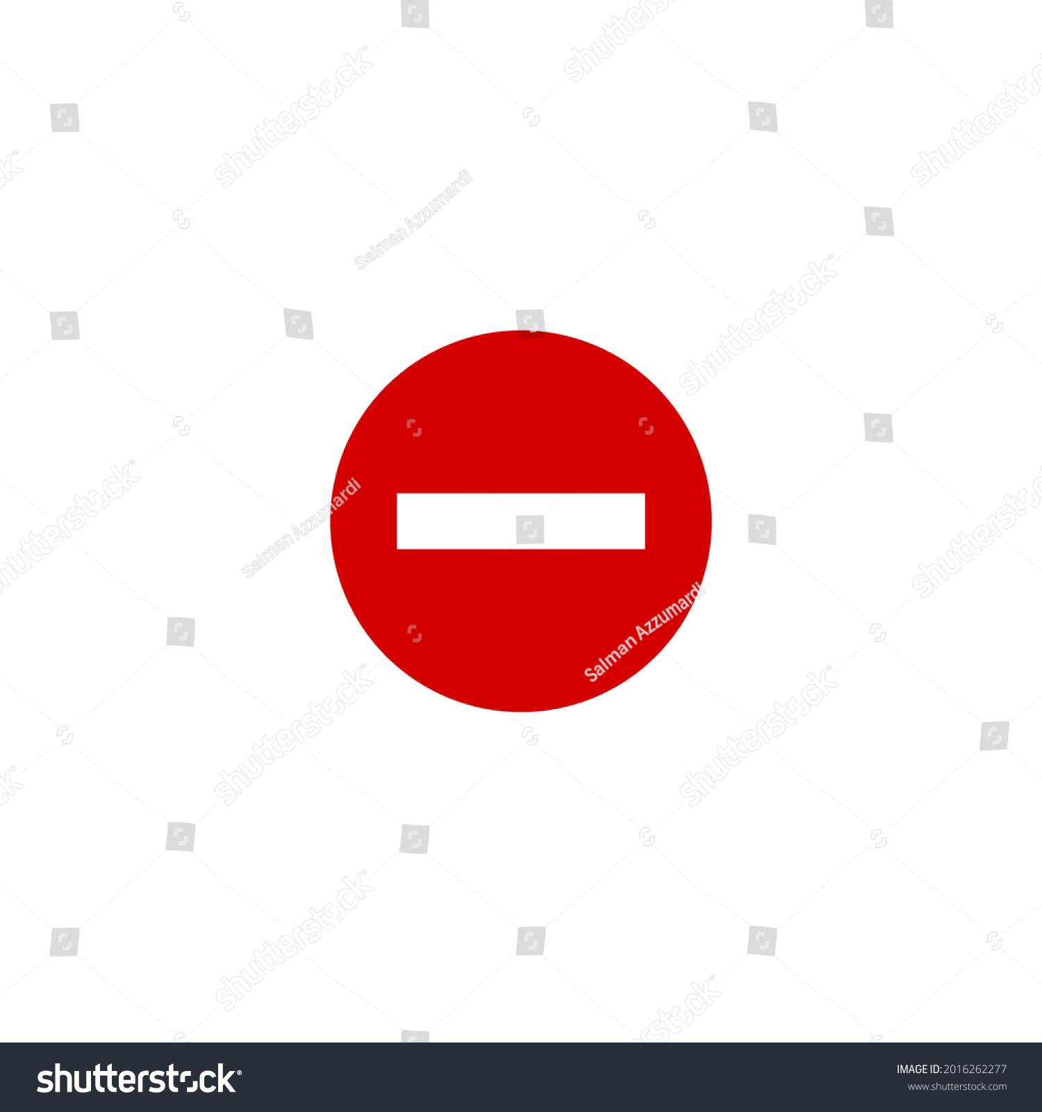 No Entry Icon Simple Vector Perfect Stock Vector (Royalty Free ...