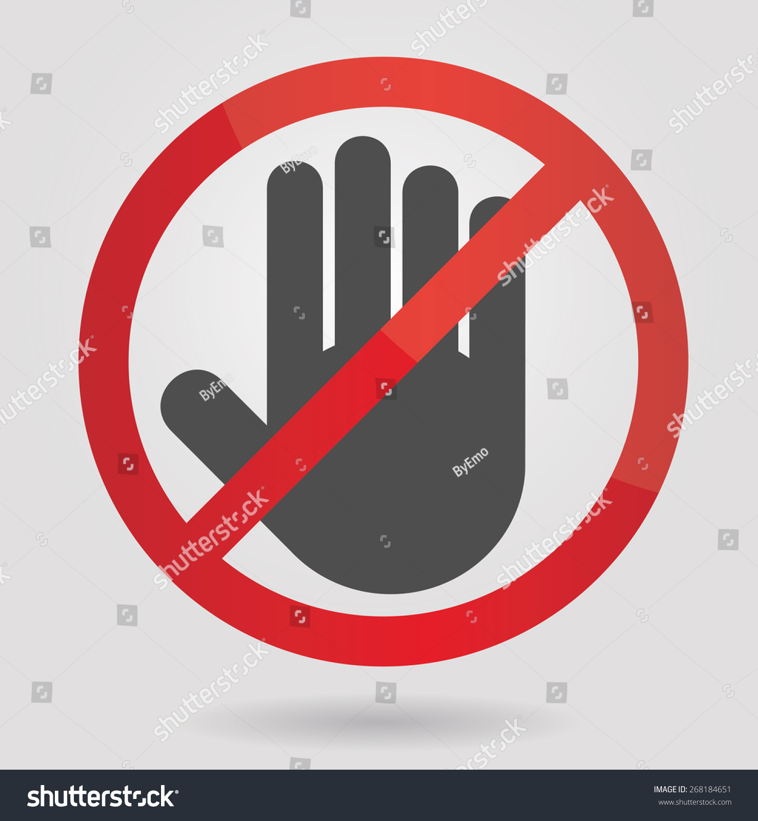 No Entry Sign Stock Vector (Royalty Free) 268184651 | Shutterstock
