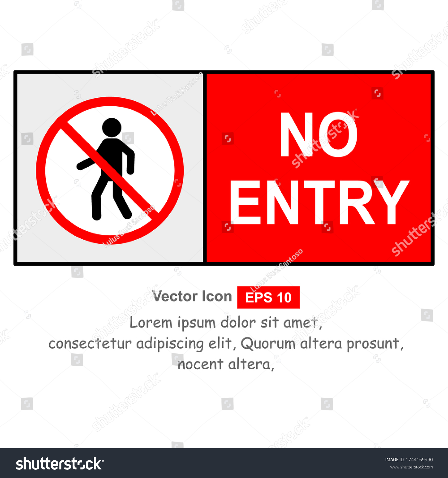 Sin signo de entrada. Sin etiqueta: vector de stock (libre de regalías ...