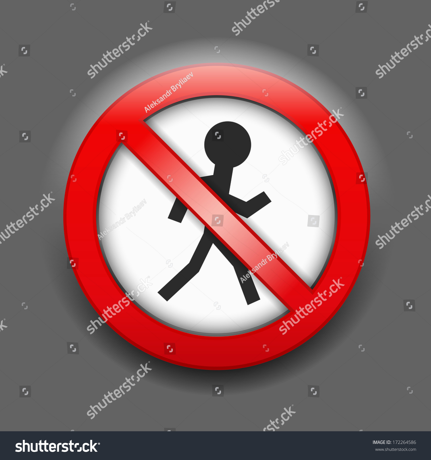 No Entry Sign Vector Eps10 Illustration Stock Vector (Royalty Free ...