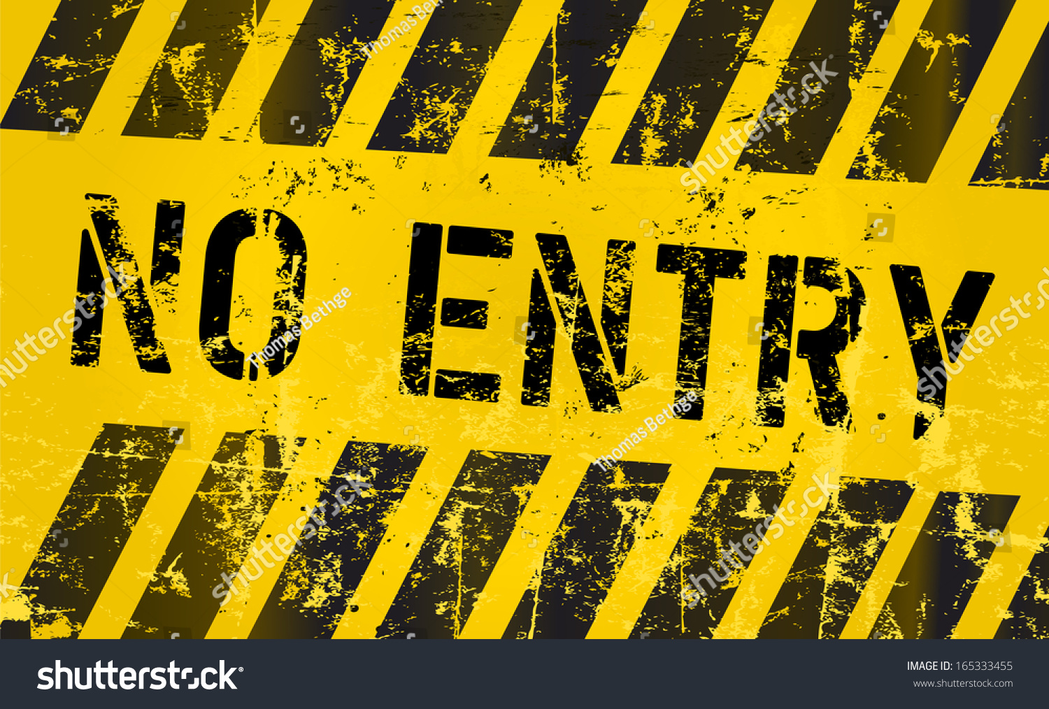 No Entry Sign Vector Illustration Stock Vector (Royalty Free) 165333455
