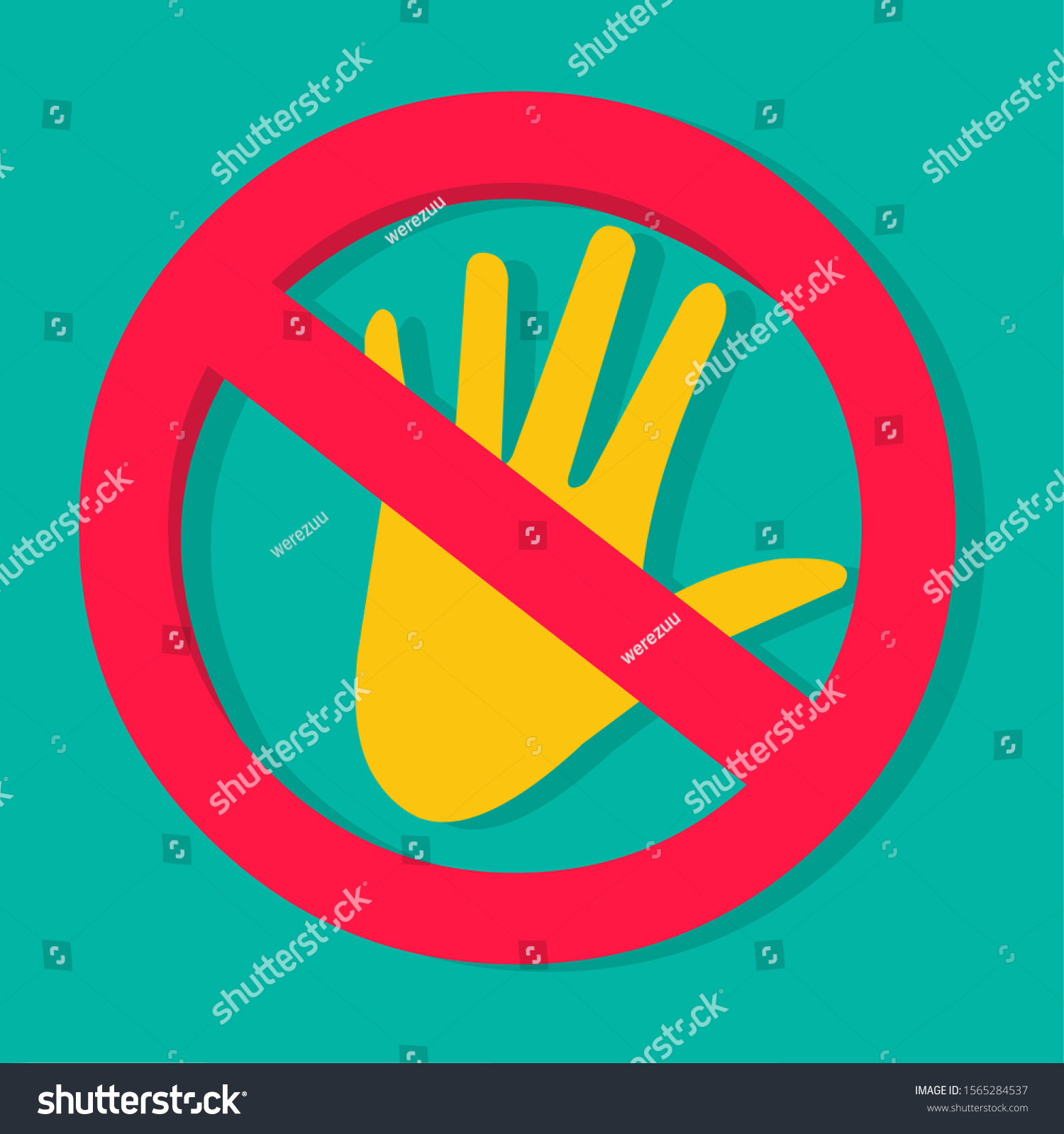 No Entry Warning Symbol Isolated Vector Stock Vector (Royalty Free ...