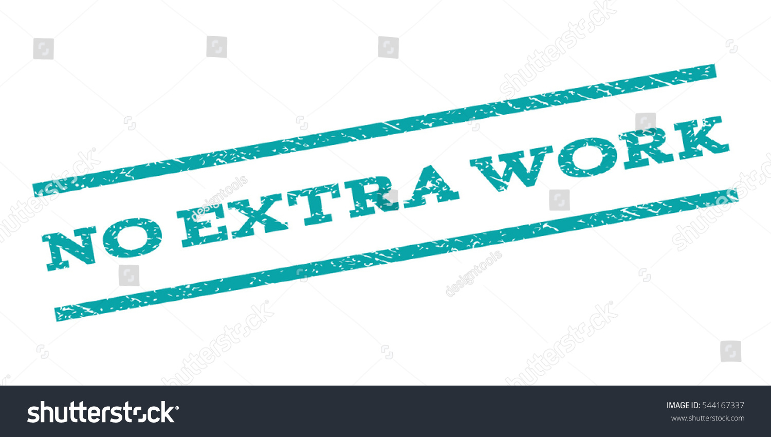 No Extra Work Watermark Stamp Text Stock Vector (Royalty Free ...