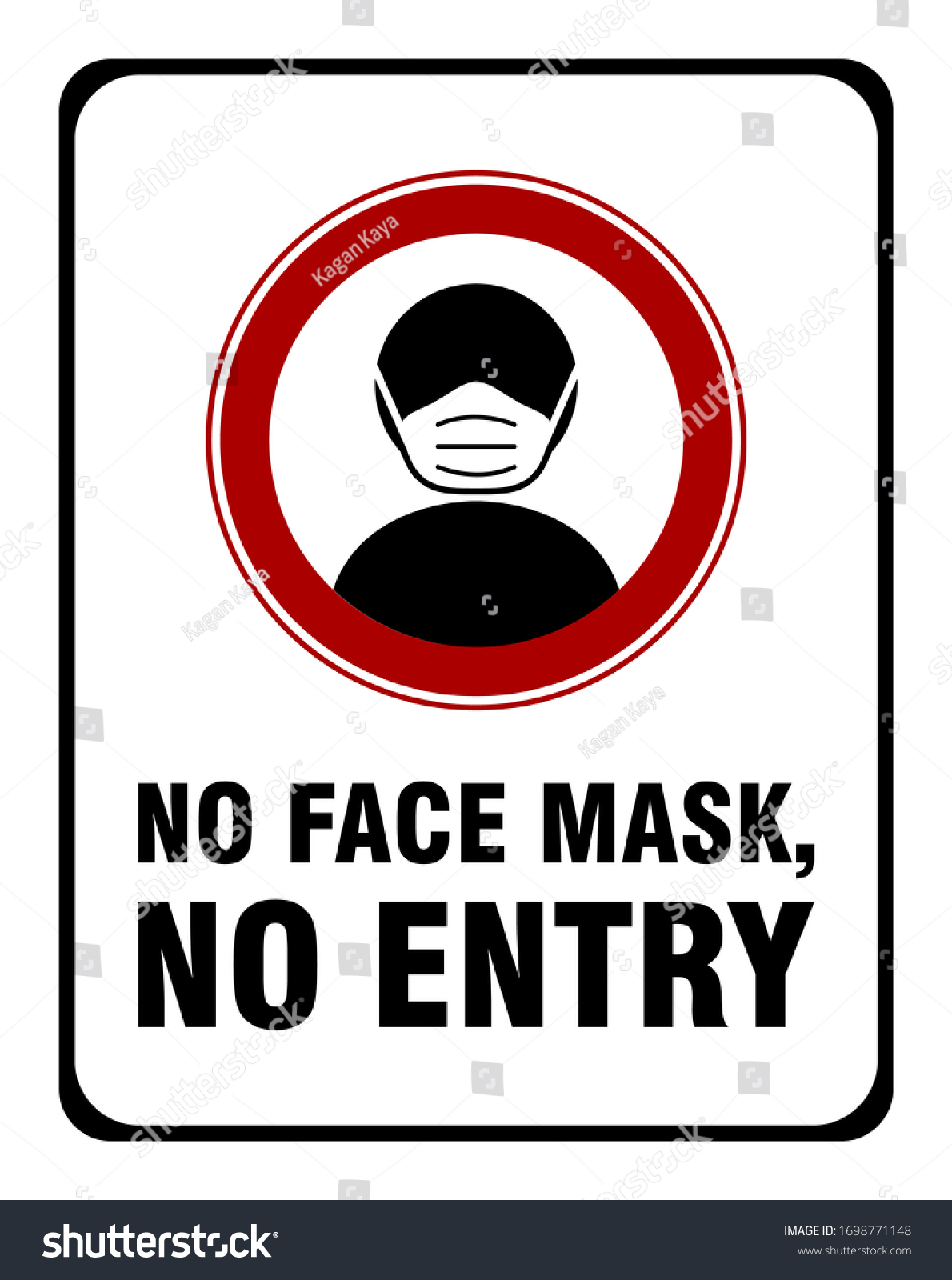 No Face Mask No Entry Policy Stock Vector (Royalty Free) 1698771148 ... No Face Mask No Entry Policy Stock Vector (Royalty Free) 1698771148 ...