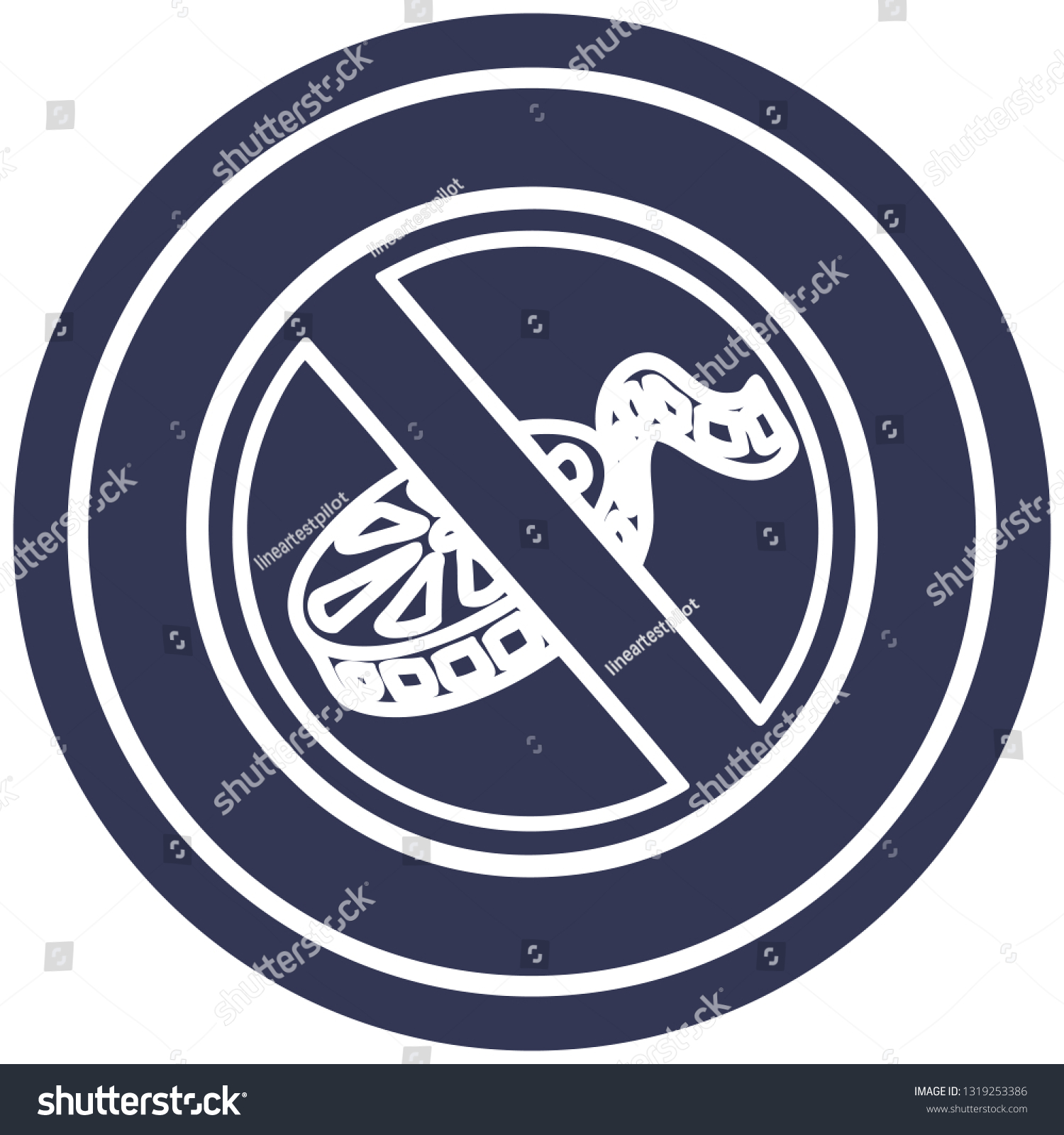 No Filming Circular Icon Symbol Stock Vector (Royalty Free) 1319253386 ...