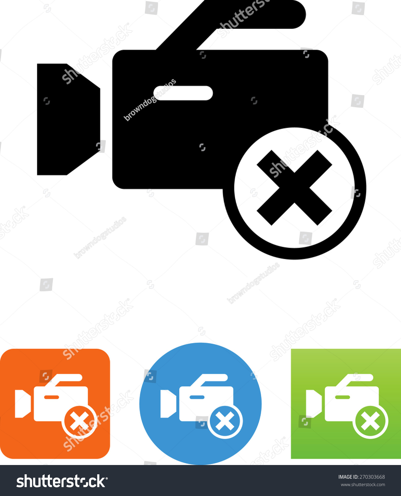 No Filming Icon Stock Vector (Royalty Free) 270303668 | Shutterstock