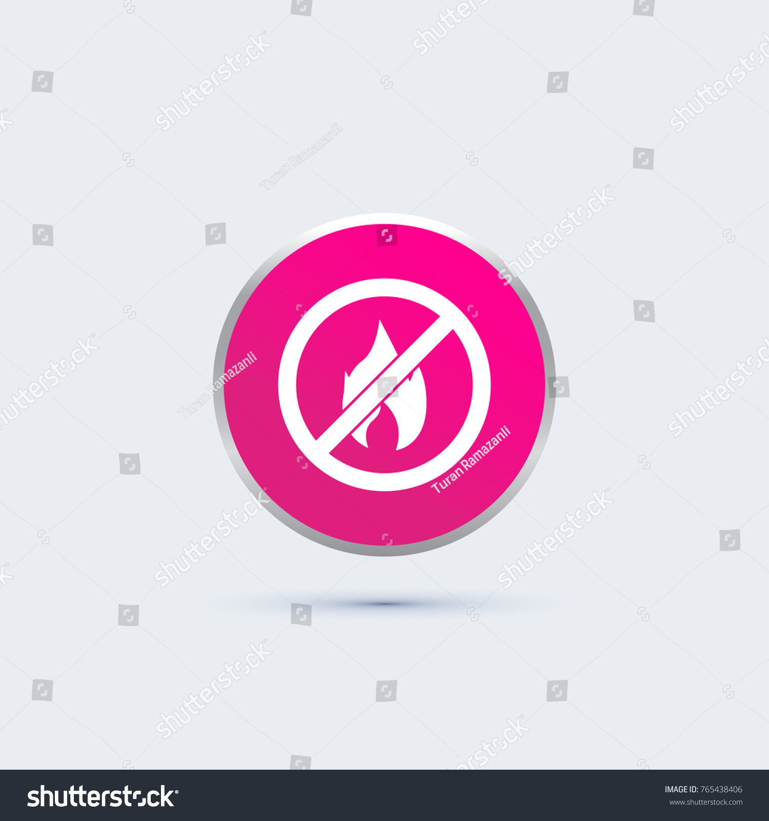 No Fire Icon Stock Vector (Royalty Free) 765438406 | Shutterstock