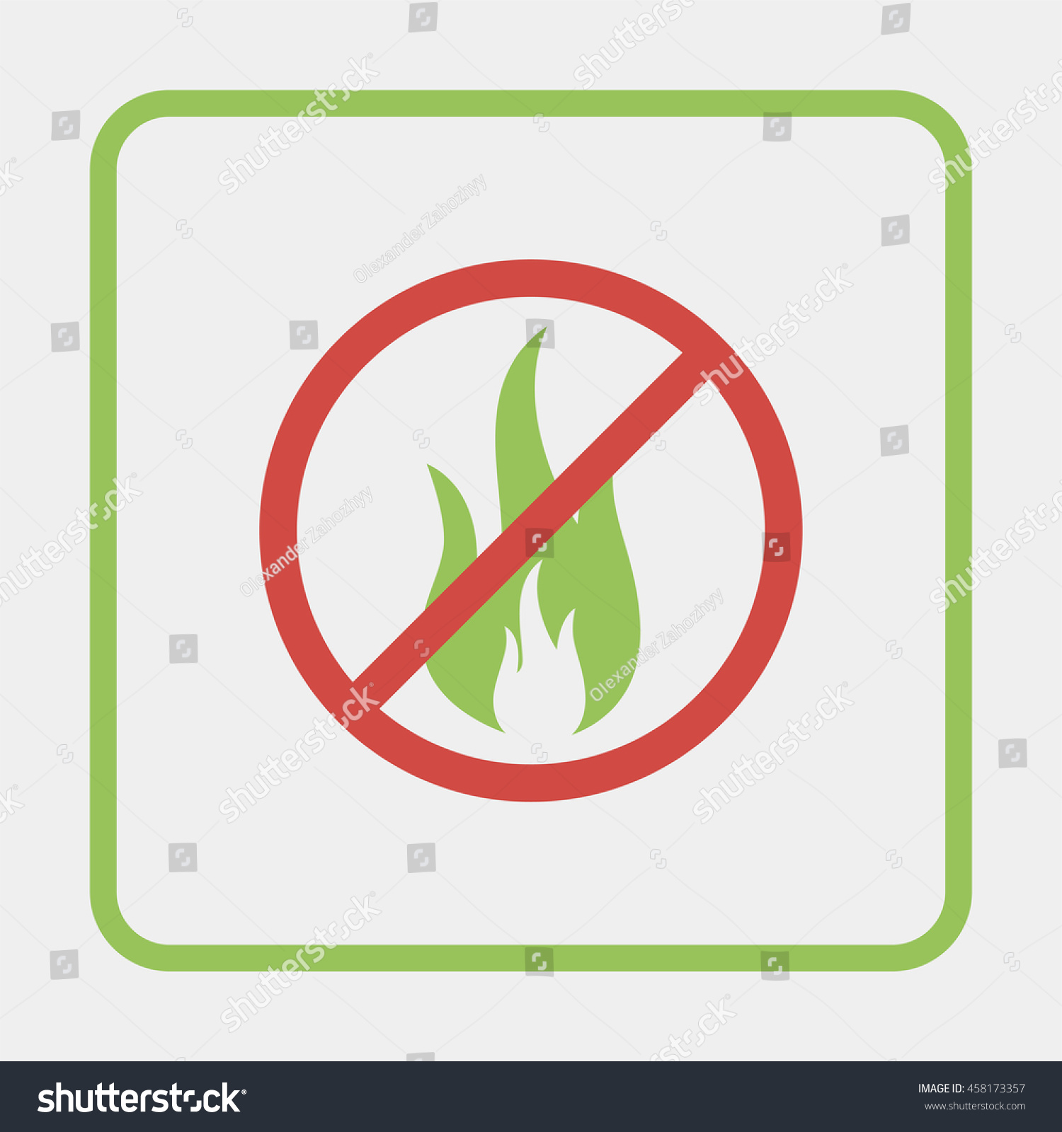 No Fire Vector Sign Stock Vector (Royalty Free) 458173357 | Shutterstock