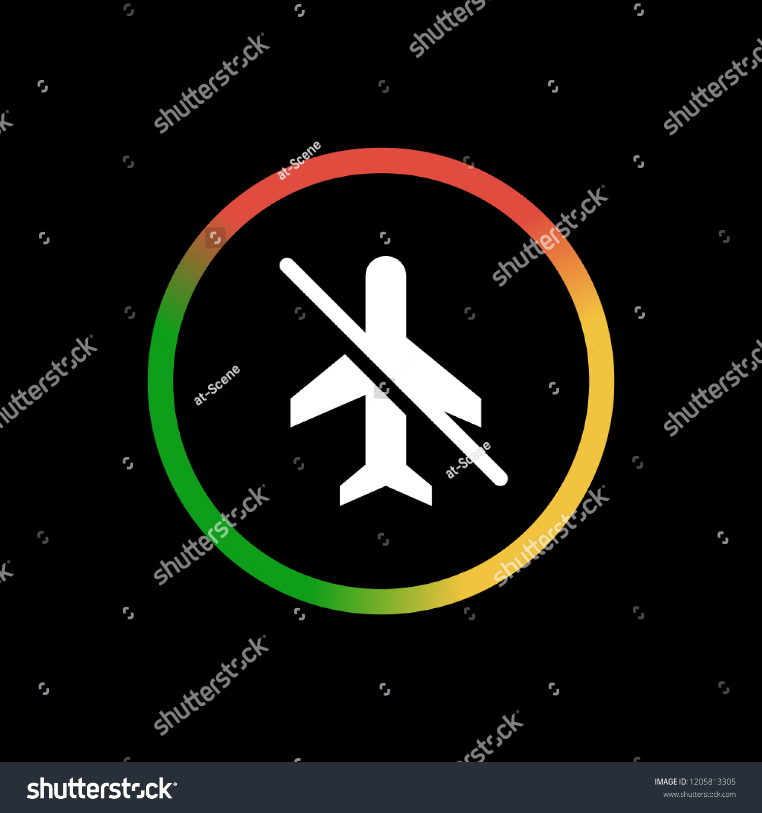 No Flight App Icon: เวกเตอร์สต็อก (ปลอดค่าลิขสิทธิ์) 1205813305 ...