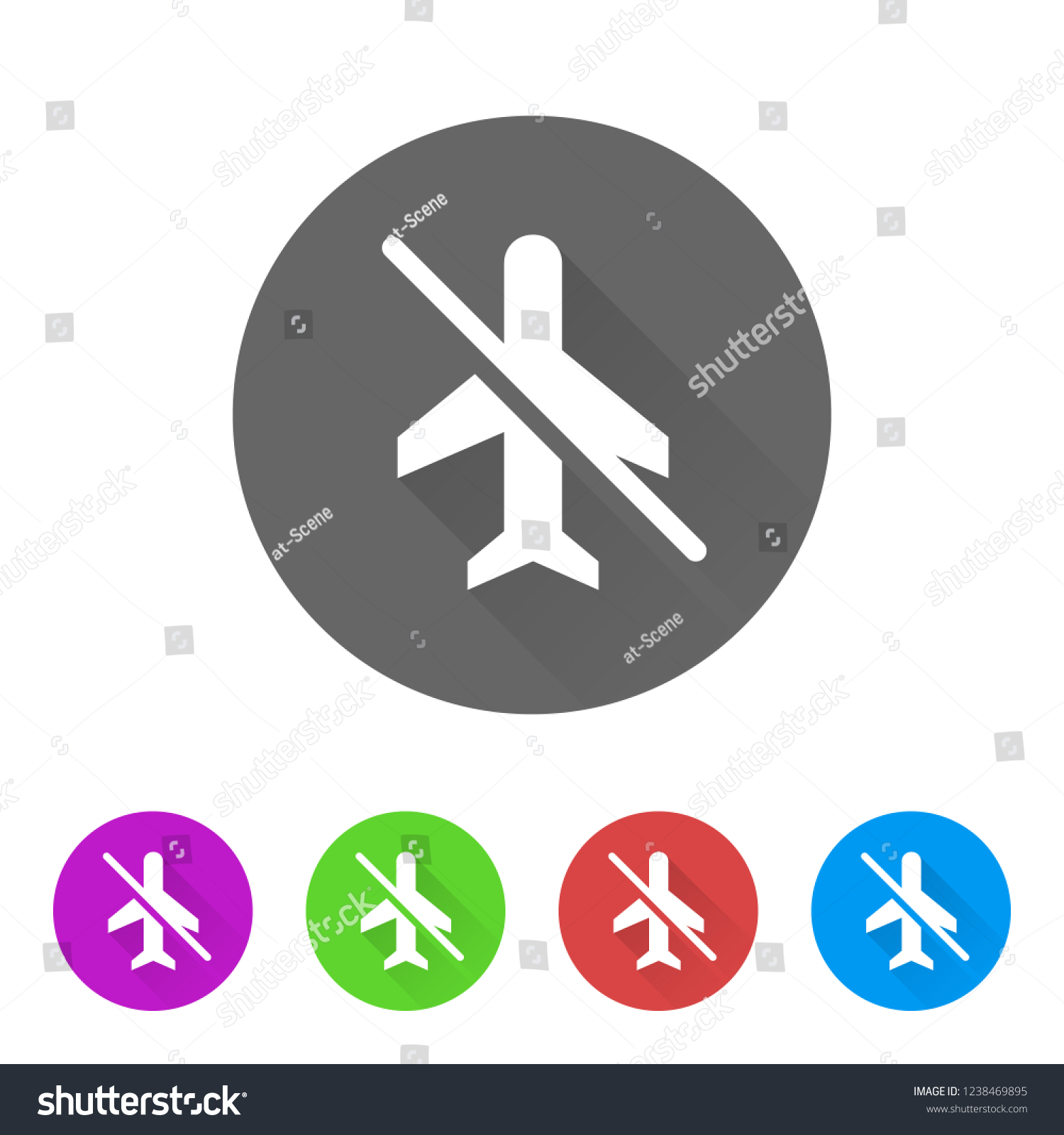 No Flight App Icon Stock Vector (Royalty Free) 1238469895 | Shutterstock