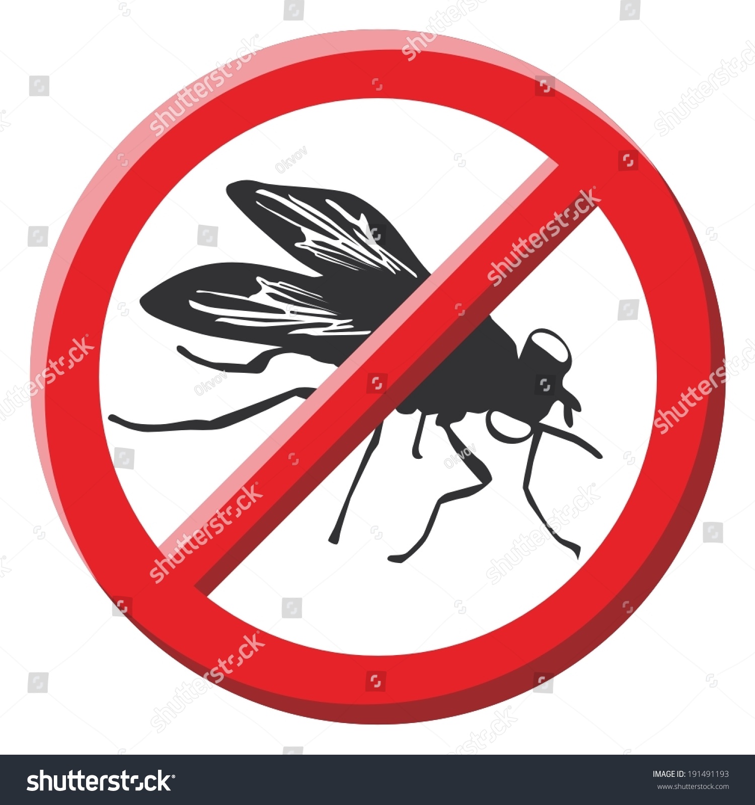 No Fly Sign Vector Illustration: เวกเตอร์สต็อก (ปลอดค่าลิขสิทธิ์ ...