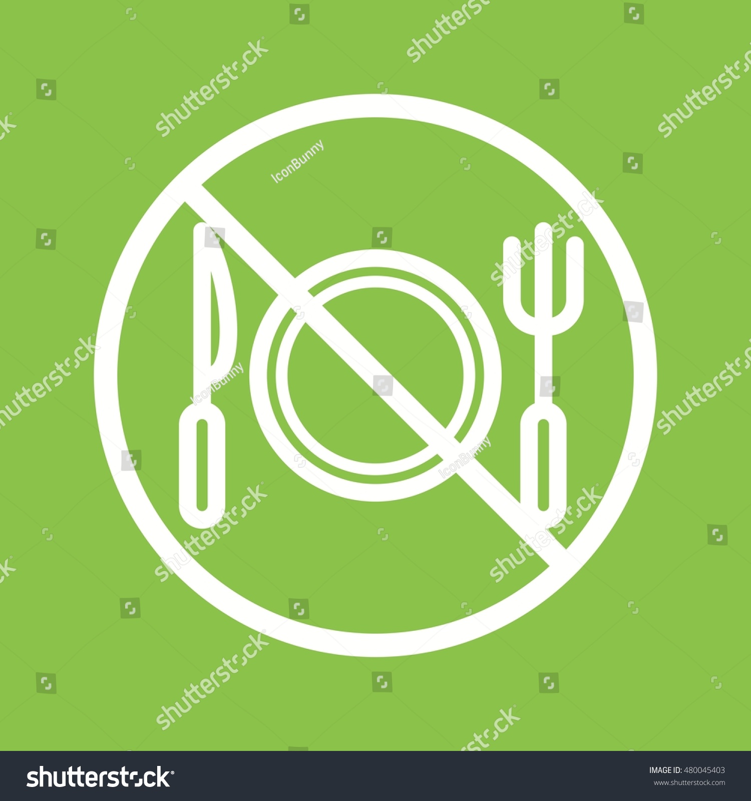 No Food Stock Vector (Royalty Free) 480045403