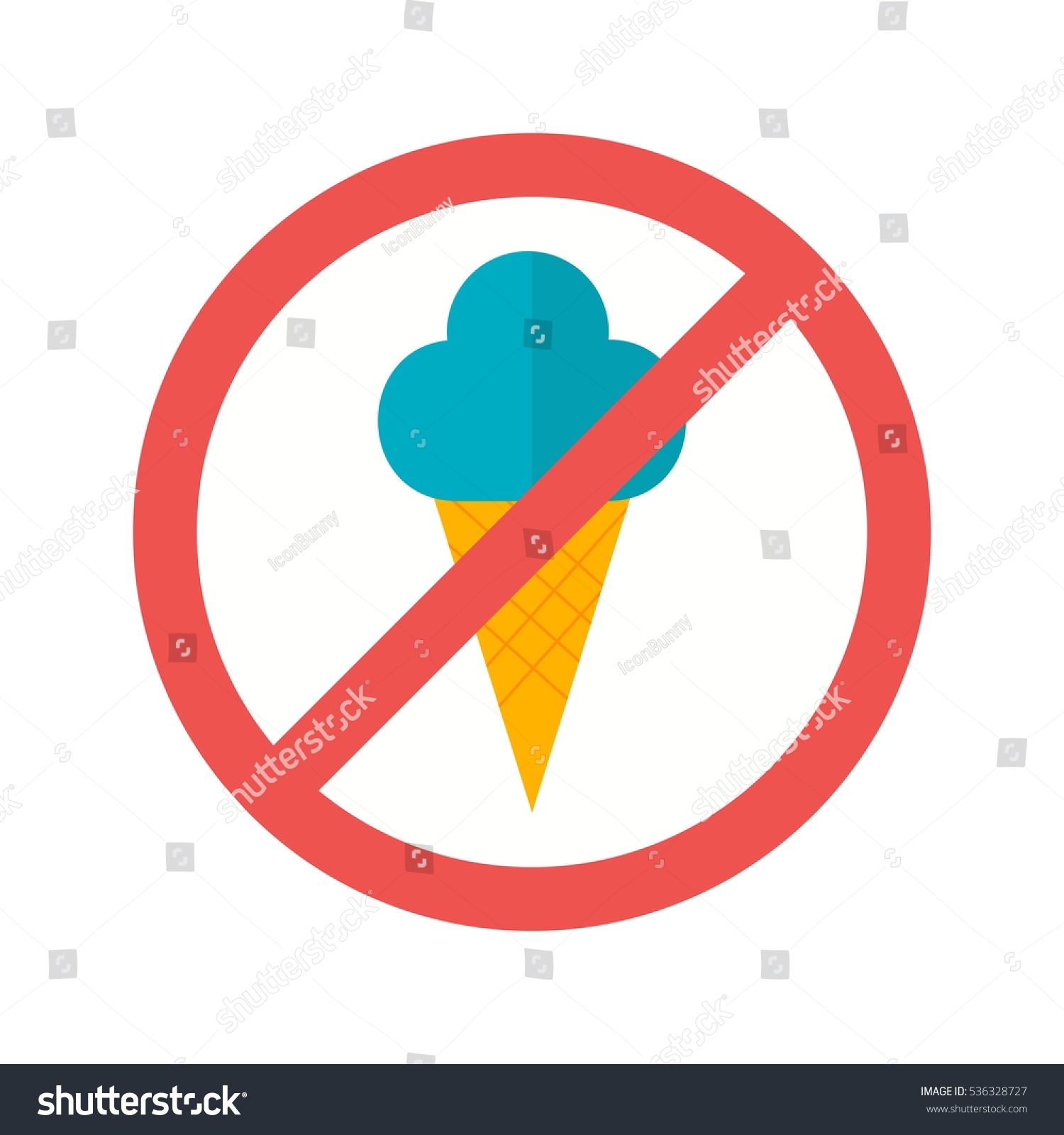 No Icecream Stock Vector (Royalty Free) 536328727