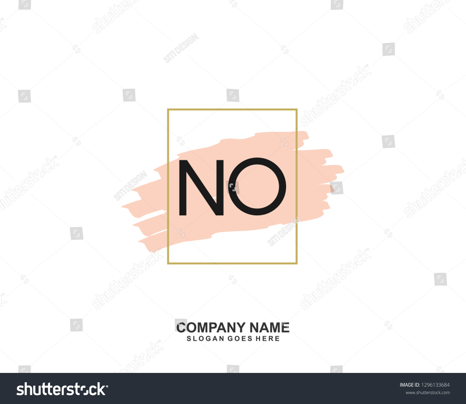 No Initial Letter Geometric Logo Vector Stock Vector (Royalty Free ...