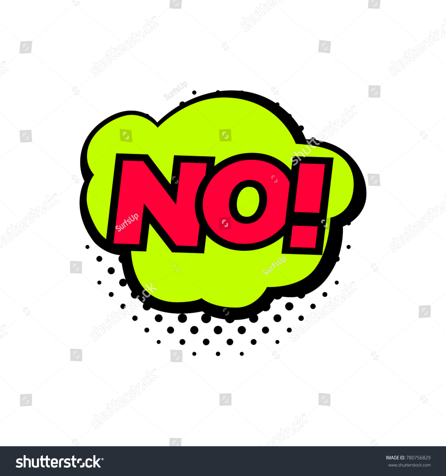 No Lettering Exclamation Stock Vector (Royalty Free) 780756829