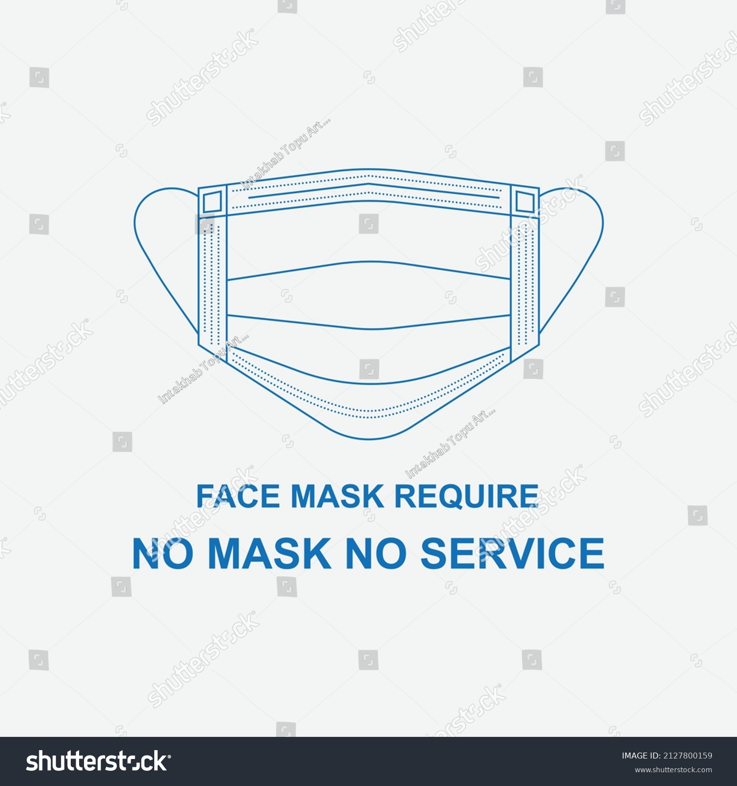 No Mask No Service Face Mask Stock Vector (Royalty Free) 2127800159 ... No Mask No Service Face Mask Stock Vector (Royalty Free) 2127800159 ...