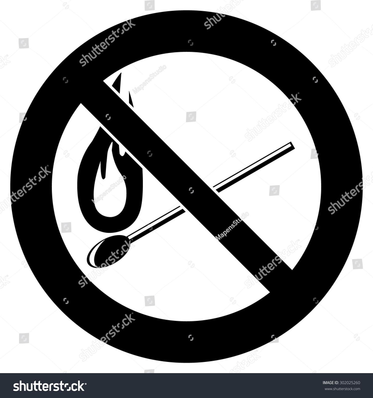 No Match Sign Stock Vector (Royalty Free) 302025260