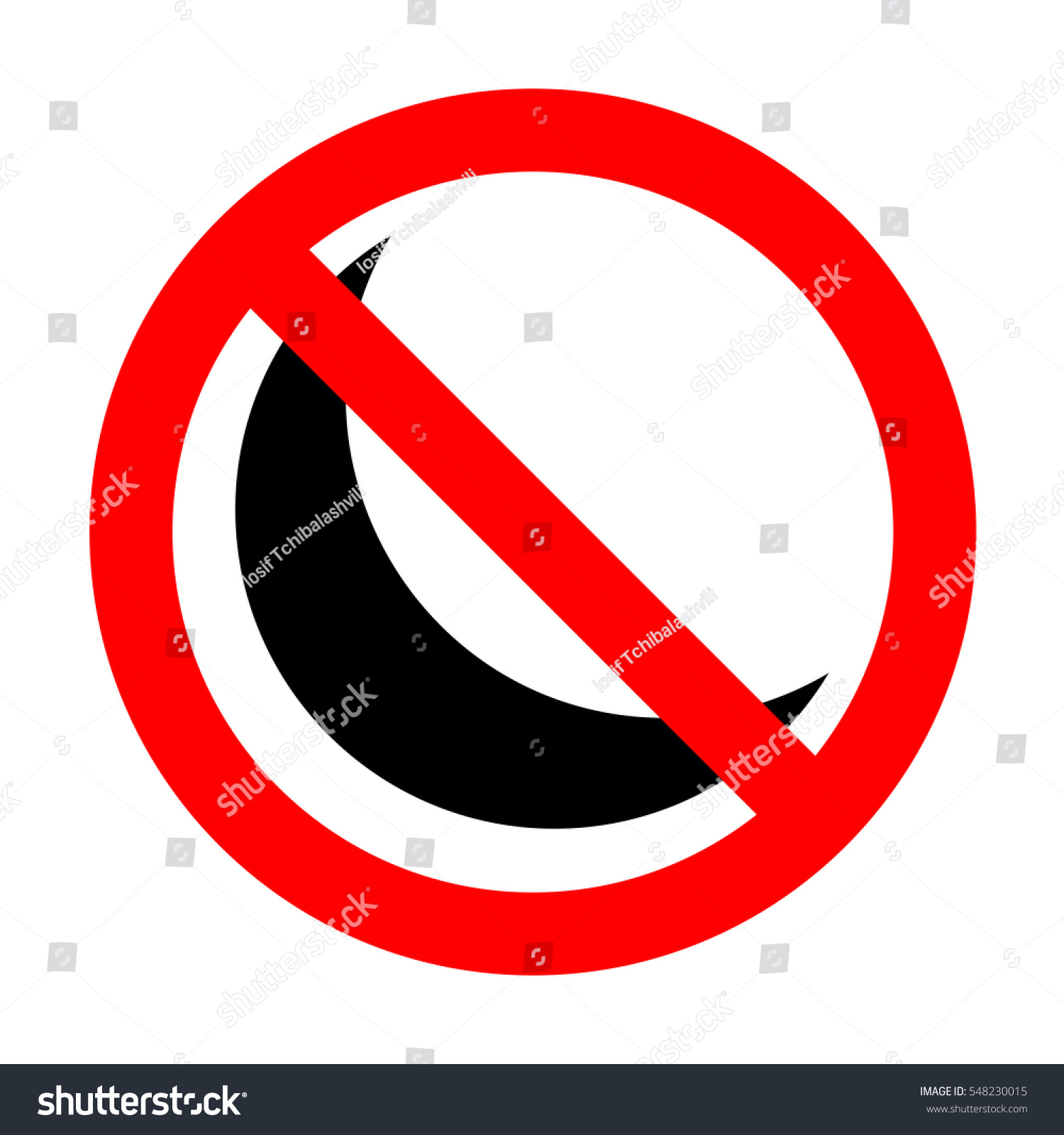 No Moon Icon Vector Illustration Stock Vector (Royalty Free) 548230015 ...