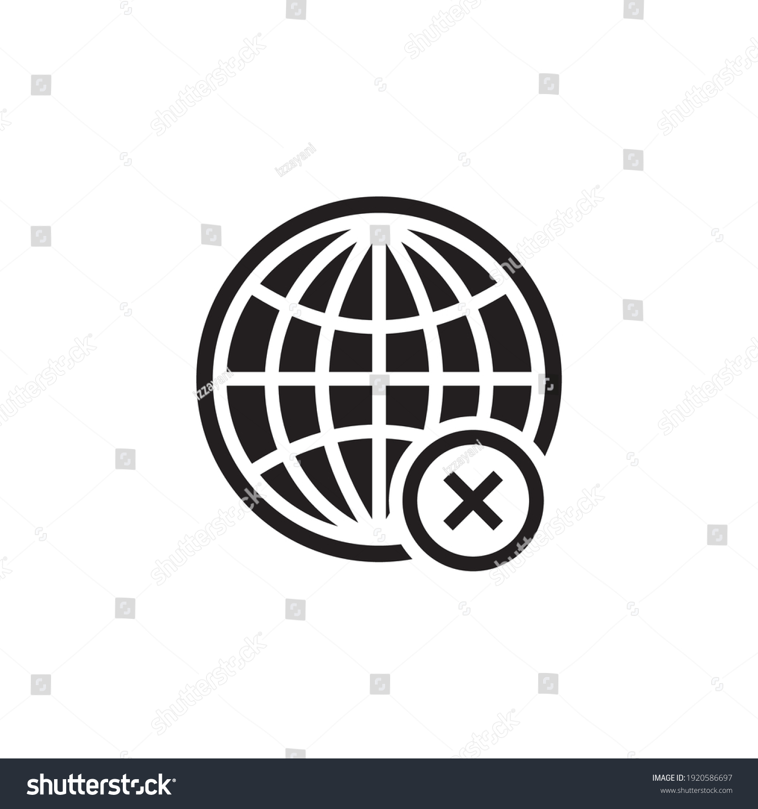 No Network Icon Symbol Sign Vector: เวกเตอร์สต็อก (ปลอดค่าลิขสิทธิ์ ...
