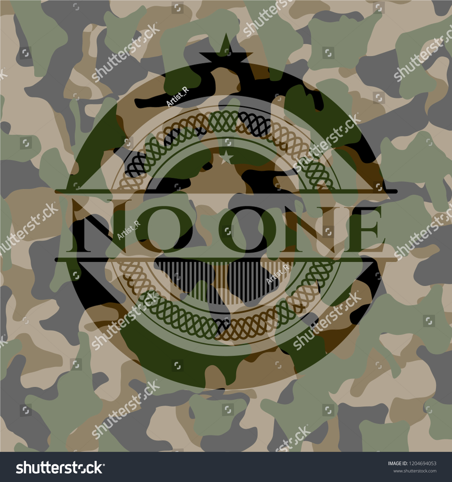 No One On Camouflaged Texture Stock Vector (Royalty Free) 1204694053 ...