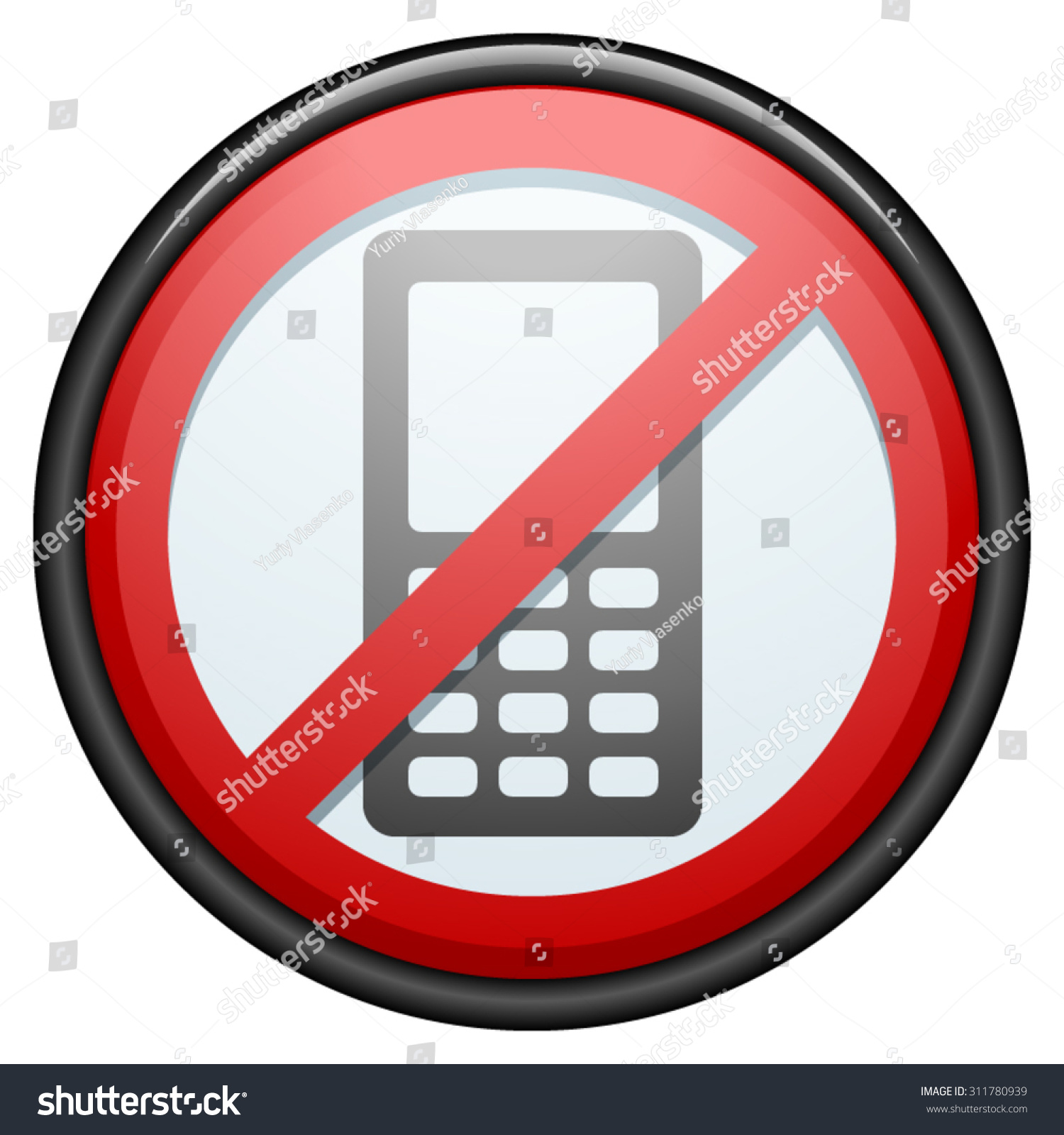 No Phone Stock Vector (Royalty Free) 311780939 | Shutterstock