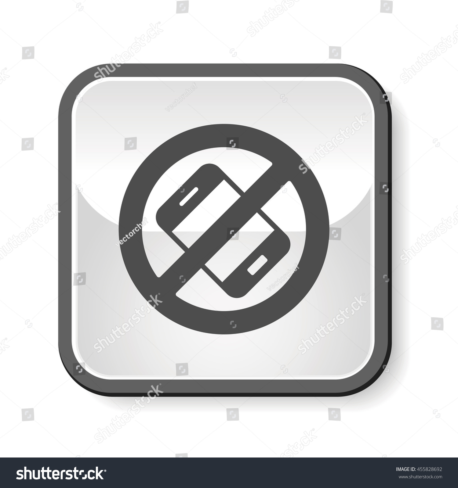 No Phone Icon Stock Vector (Royalty Free) 455828692 | Shutterstock