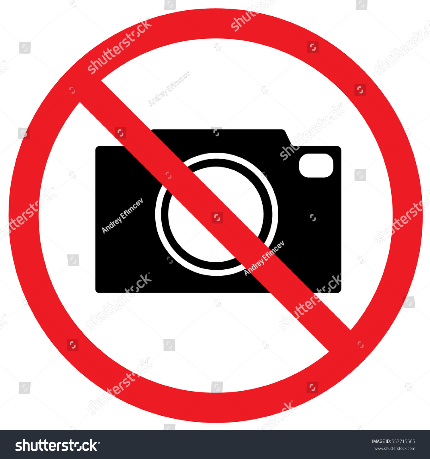 No Photo Sign Vector Stock Vector (Royalty Free) 557715565 | Shutterstock
