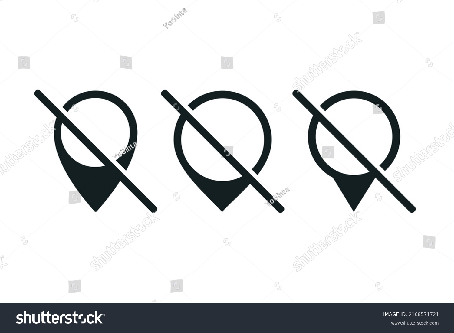 No Pointer Icon Vector Illustration Stock Vector (Royalty Free ...