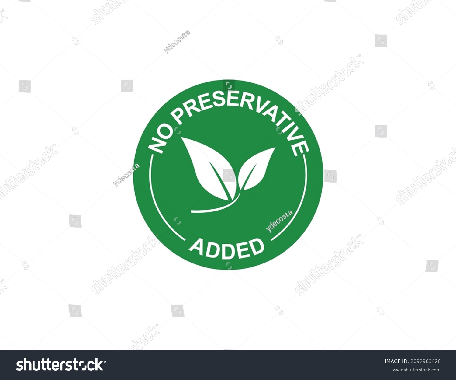 No Preservative Added Vector Illustration Stock Vector (Royalty Free ...