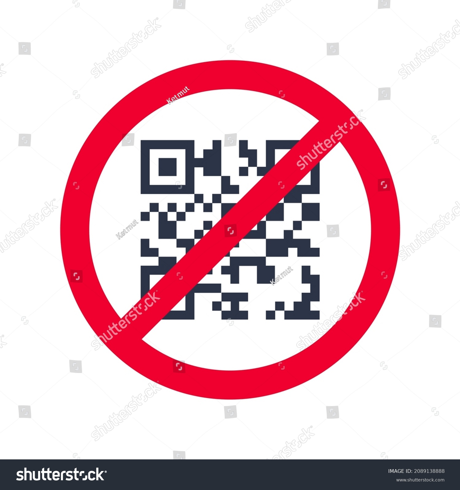 No hay signo de vector de: vector de stock (libre de regalías) 2089138888