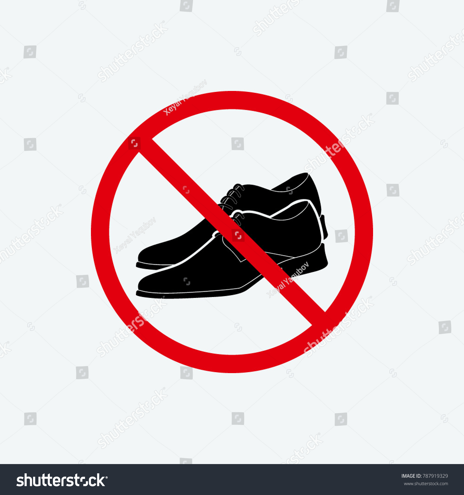 No Shoes Icon Vector Stock Vector (Royalty Free) 787919329 | Shutterstock