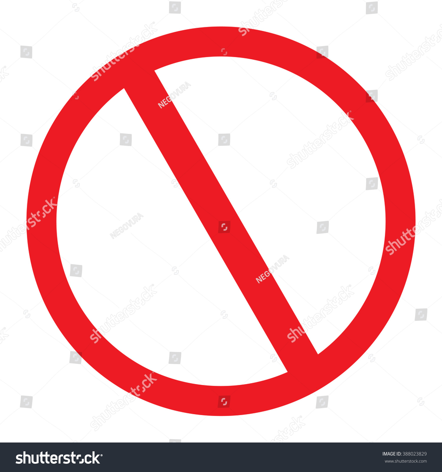 No Sign Blank Vector Icon: vector de stock (libre de regalías) 388023829