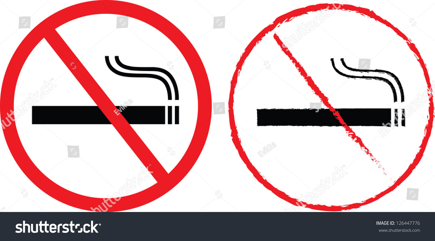No Smoking Design Stock Vector (Royalty Free) 126447776 | Shutterstock