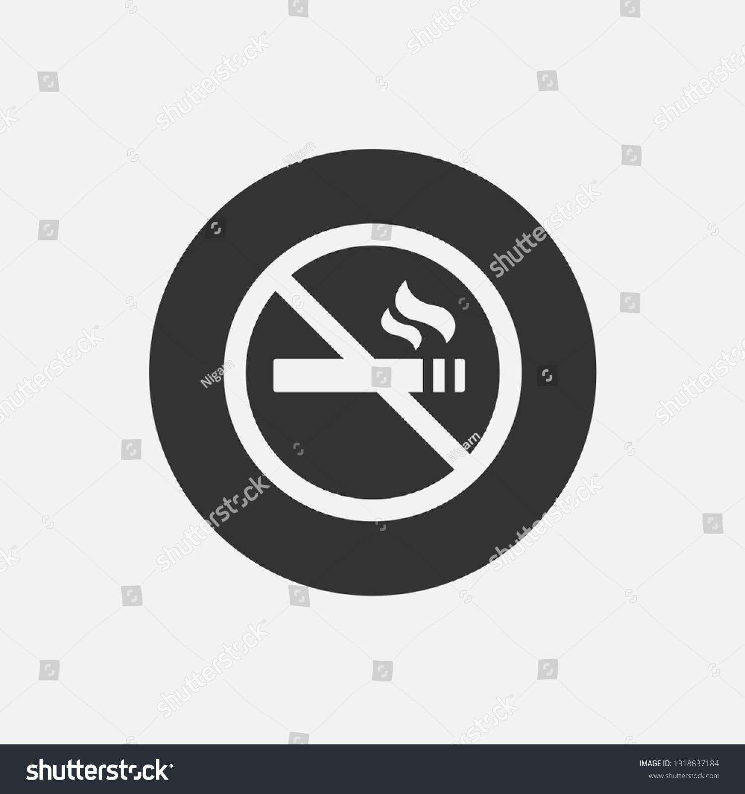 No Smoking Icon Do Not Smoking เวกเตอร์สต็อก ปลอดค่าลิขสิทธิ์ 1318837184 Shutterstock