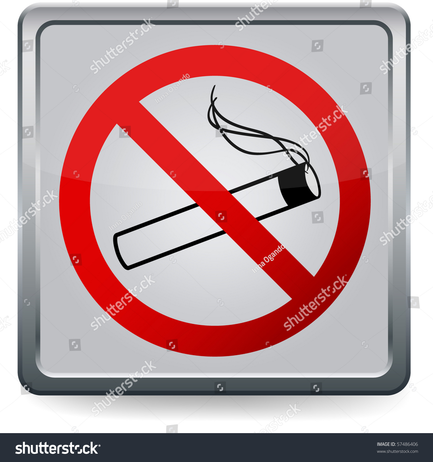 No Smoking Sign Eps10 Vector Stock Vector (Royalty Free) 57486406 ...