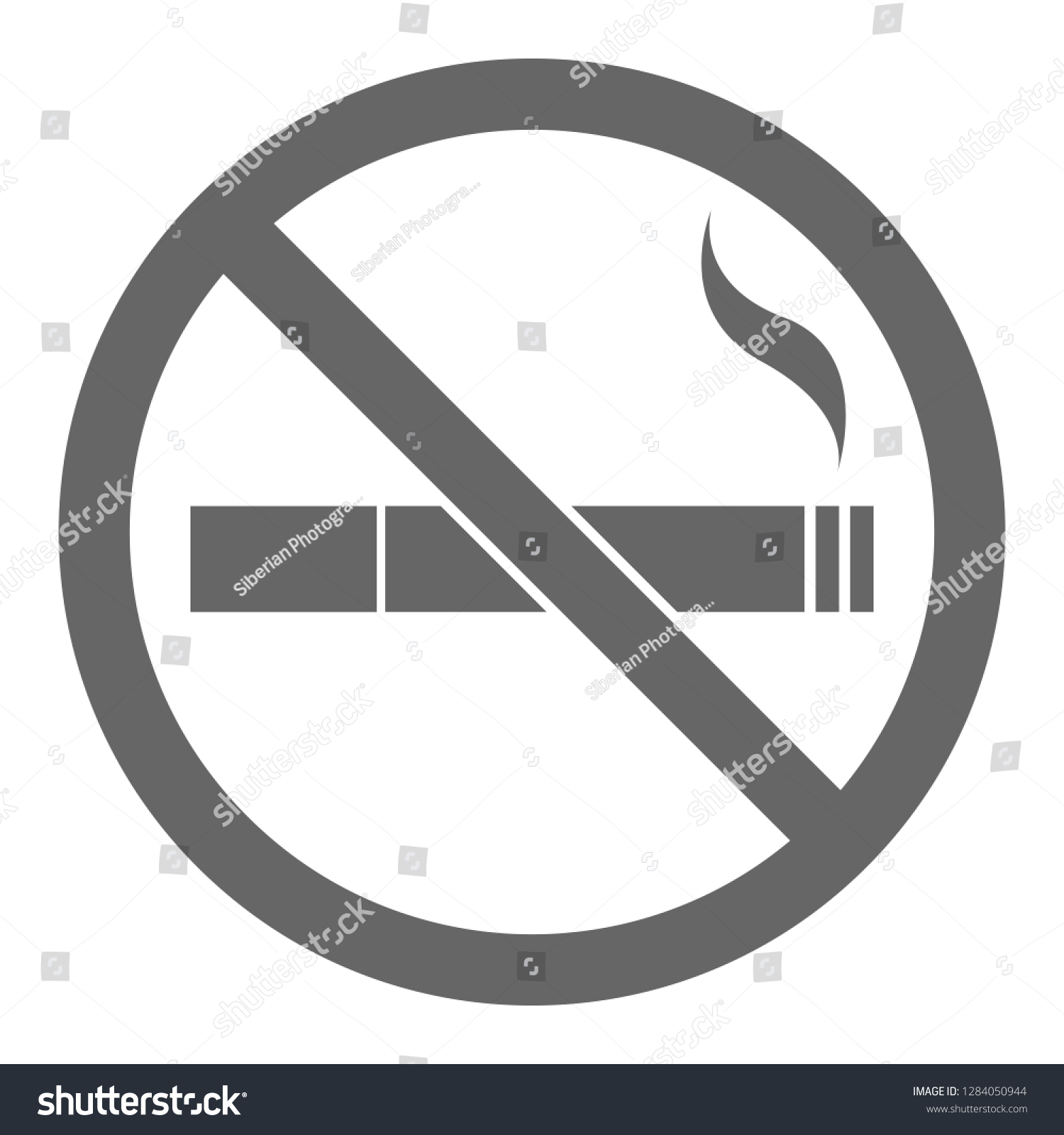 No Smoking Sign Vector: Vector có sẵn (miễn phí bản quyền) 1284050944 ...