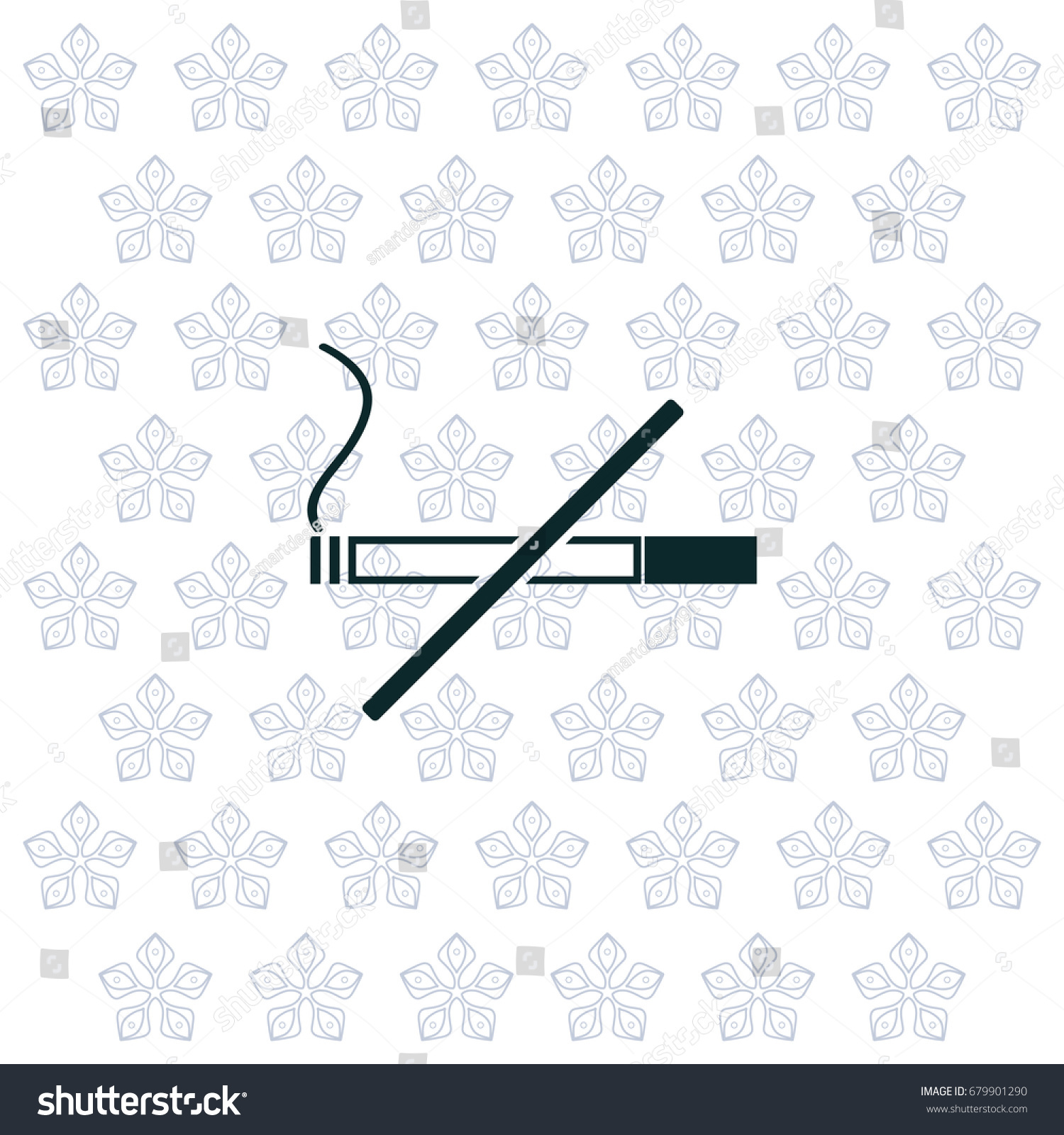 No Smoking Sign Vector Stock Vector (Royalty Free) 679901290