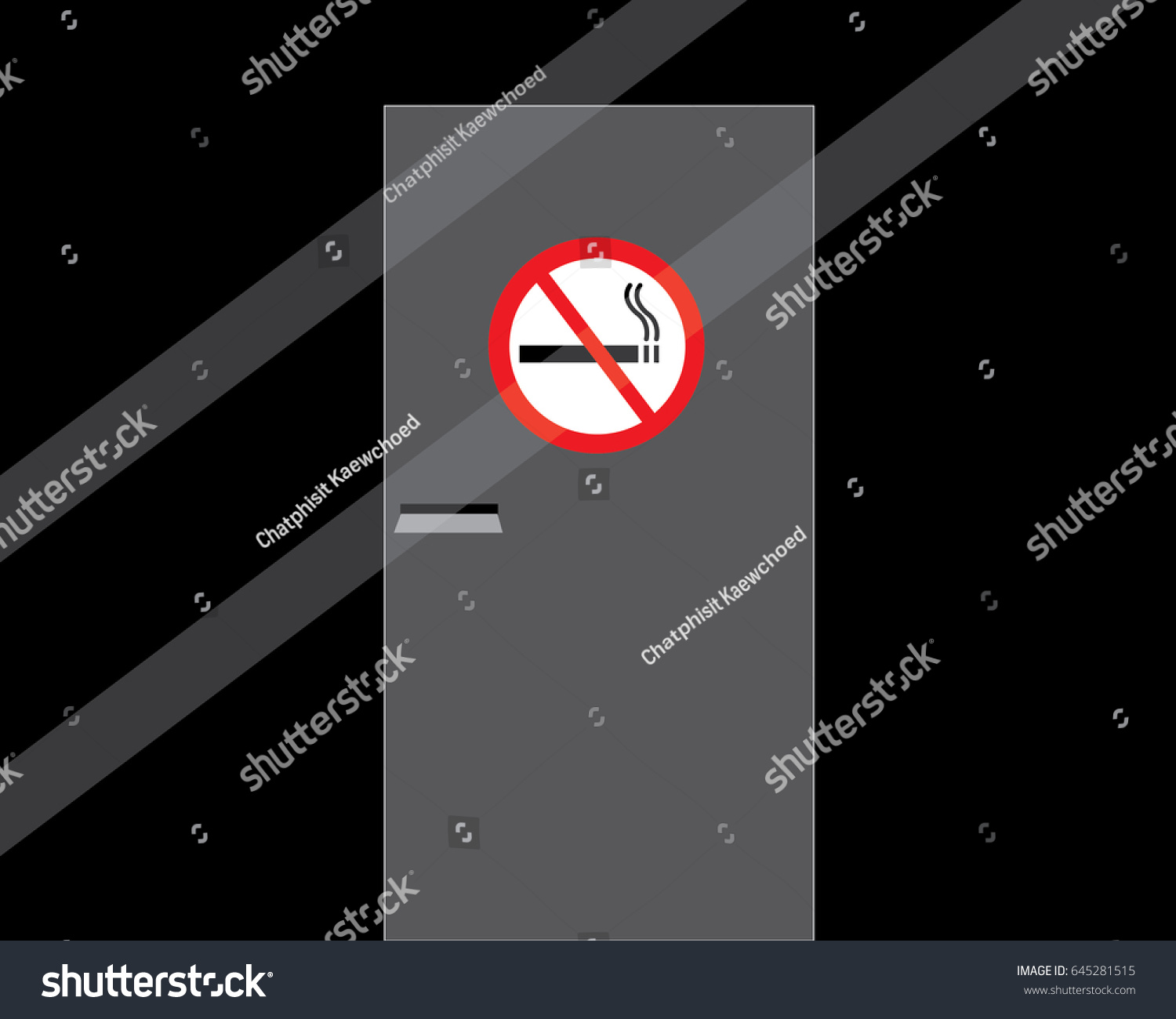 No Smoking Vector Background Stock Vector (Royalty Free) 645281515