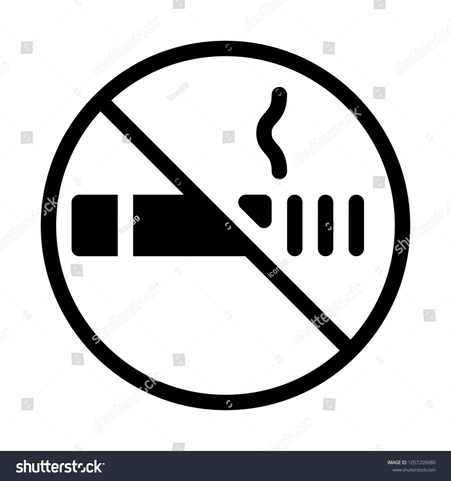 No Smoking Zone: vector de stock (libre de regalías) 1057209080 ...