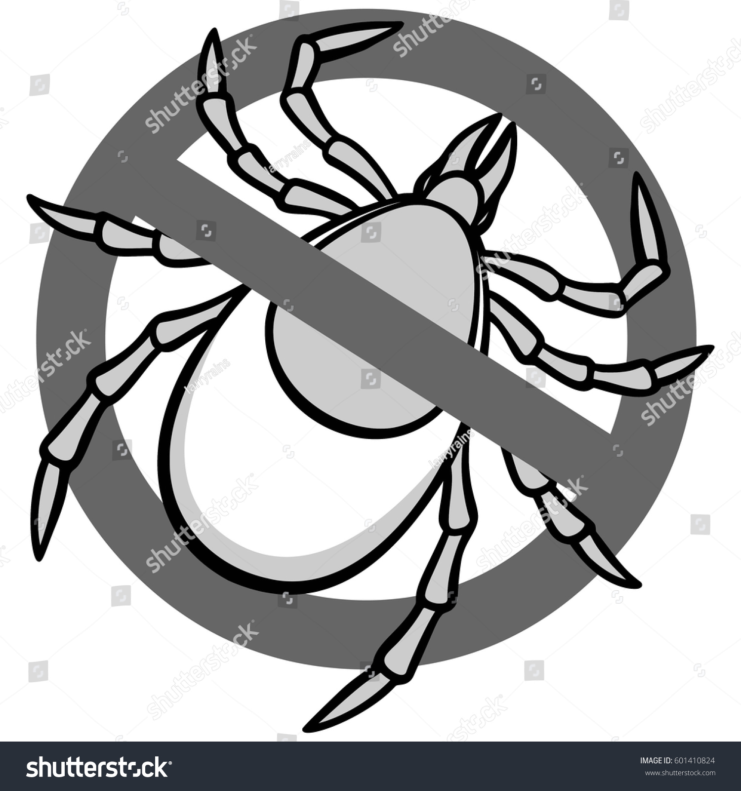 No Tick Sign Stock Vector (Royalty Free) 601410824