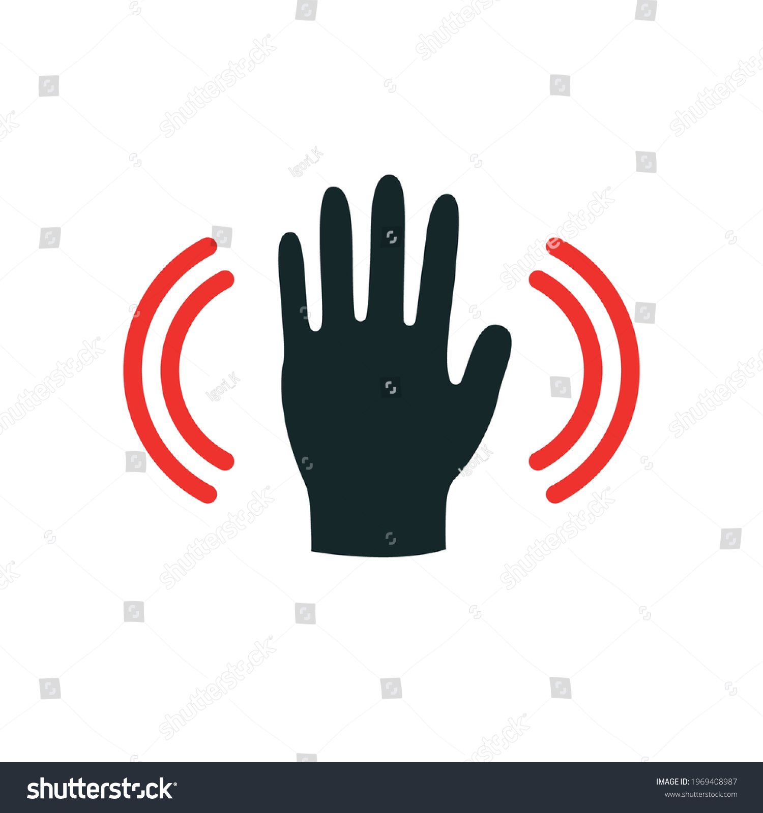 No Touch Switch Sign Vector Illustration Stock Vector (Royalty Free ...