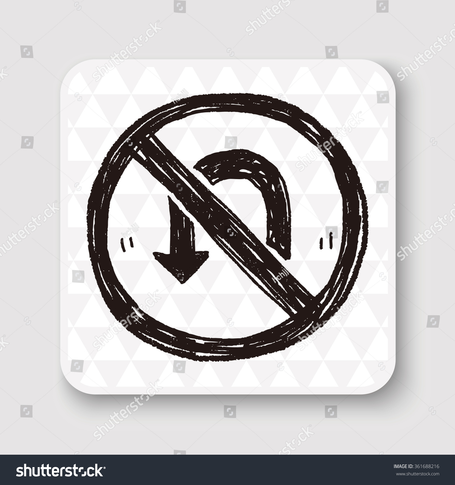 No Turn Back Doodle Stock Vector (Royalty Free) 361688216 | Shutterstock