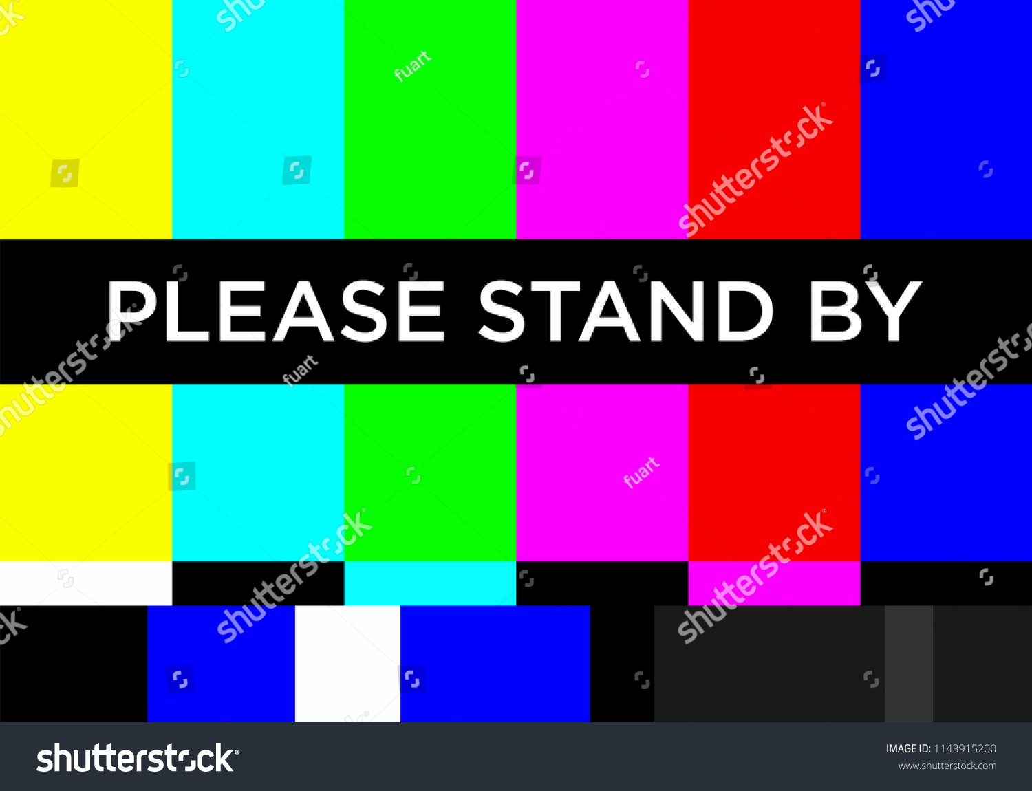 No Tv Signal Chanel Program Background Stock Vector (Royalty Free ...