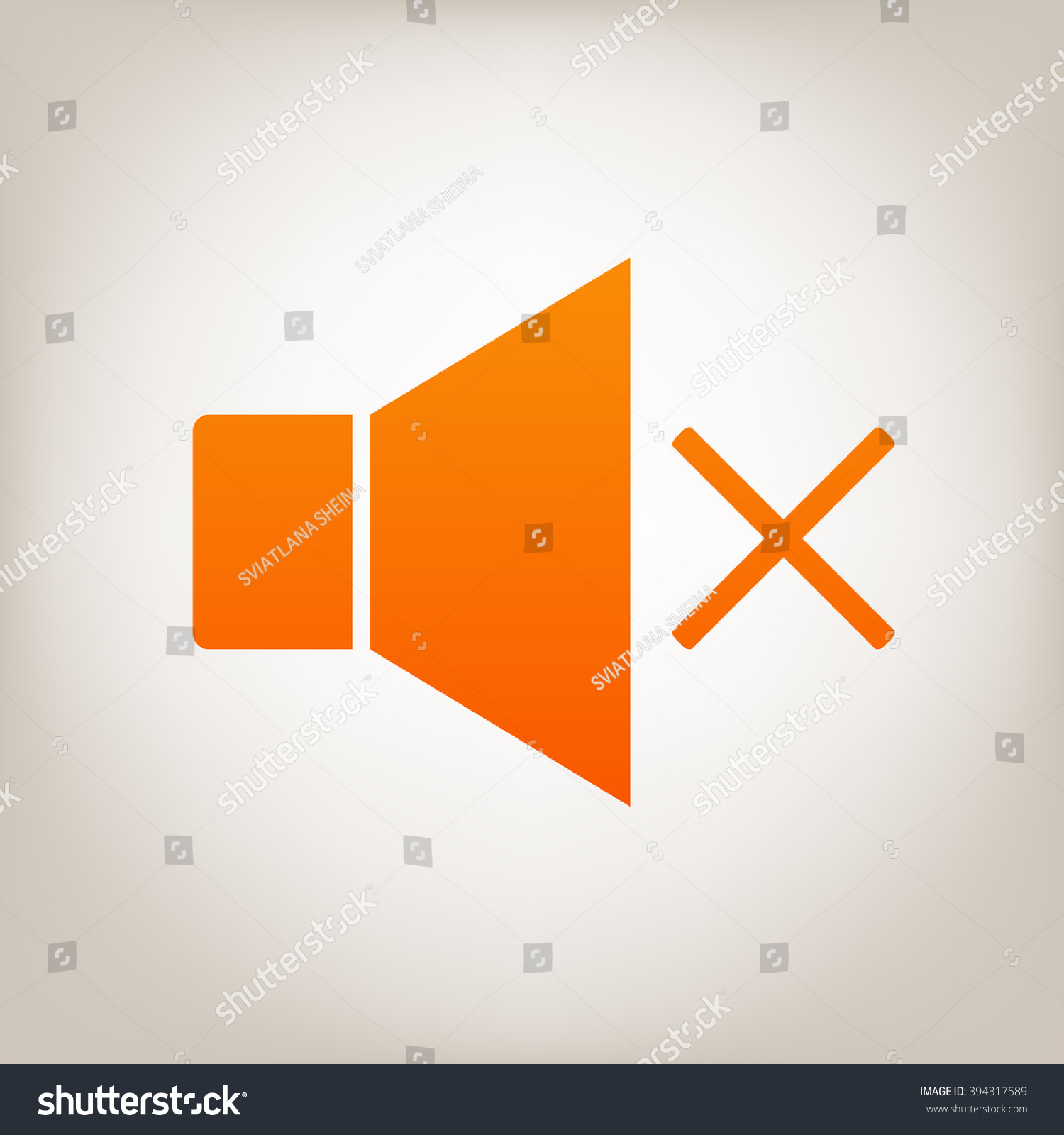 No Volume Icon Stock Vector (Royalty Free) 394317589 | Shutterstock
