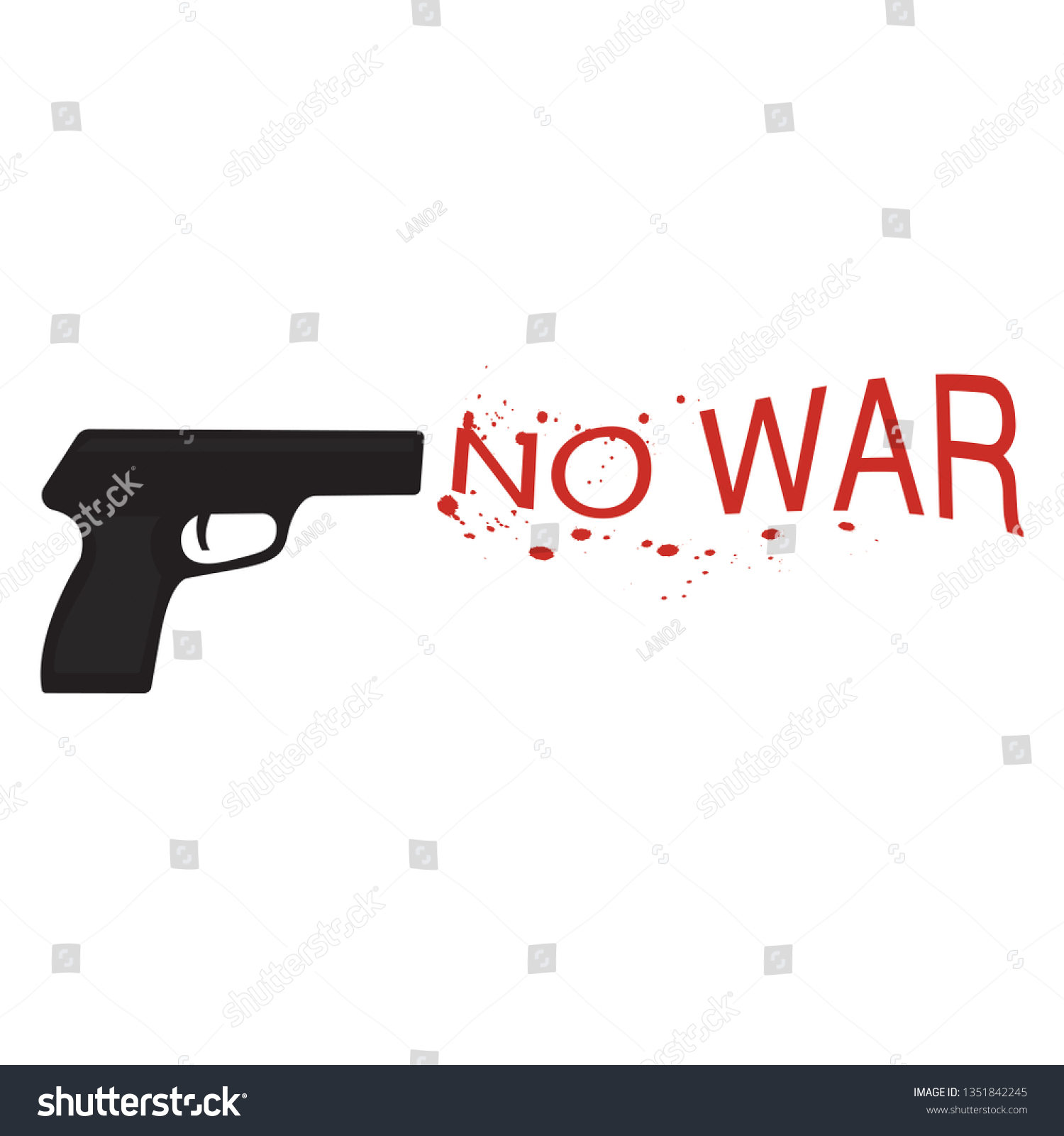 No War Background Stock Vector (Royalty Free) 1351842245