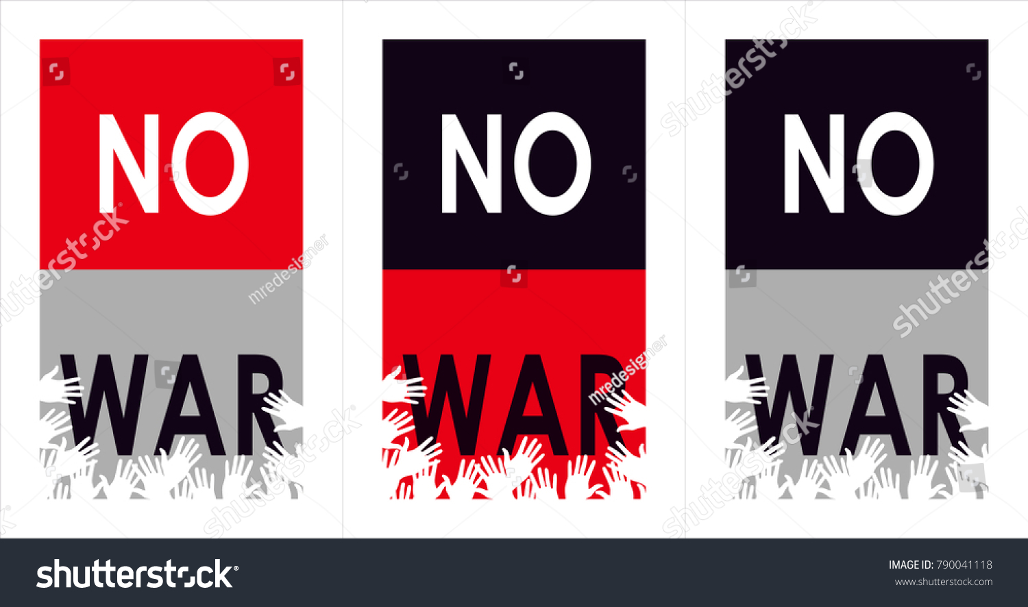 No War Logo Emblem Design Stock Vector (Royalty Free) 790041118