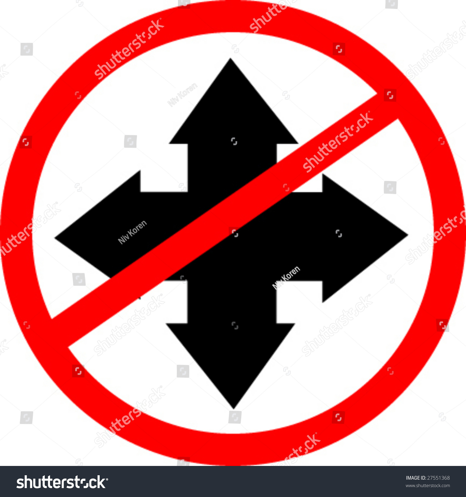 No Way Vector Sign Stock Vector (Royalty Free) 27551368