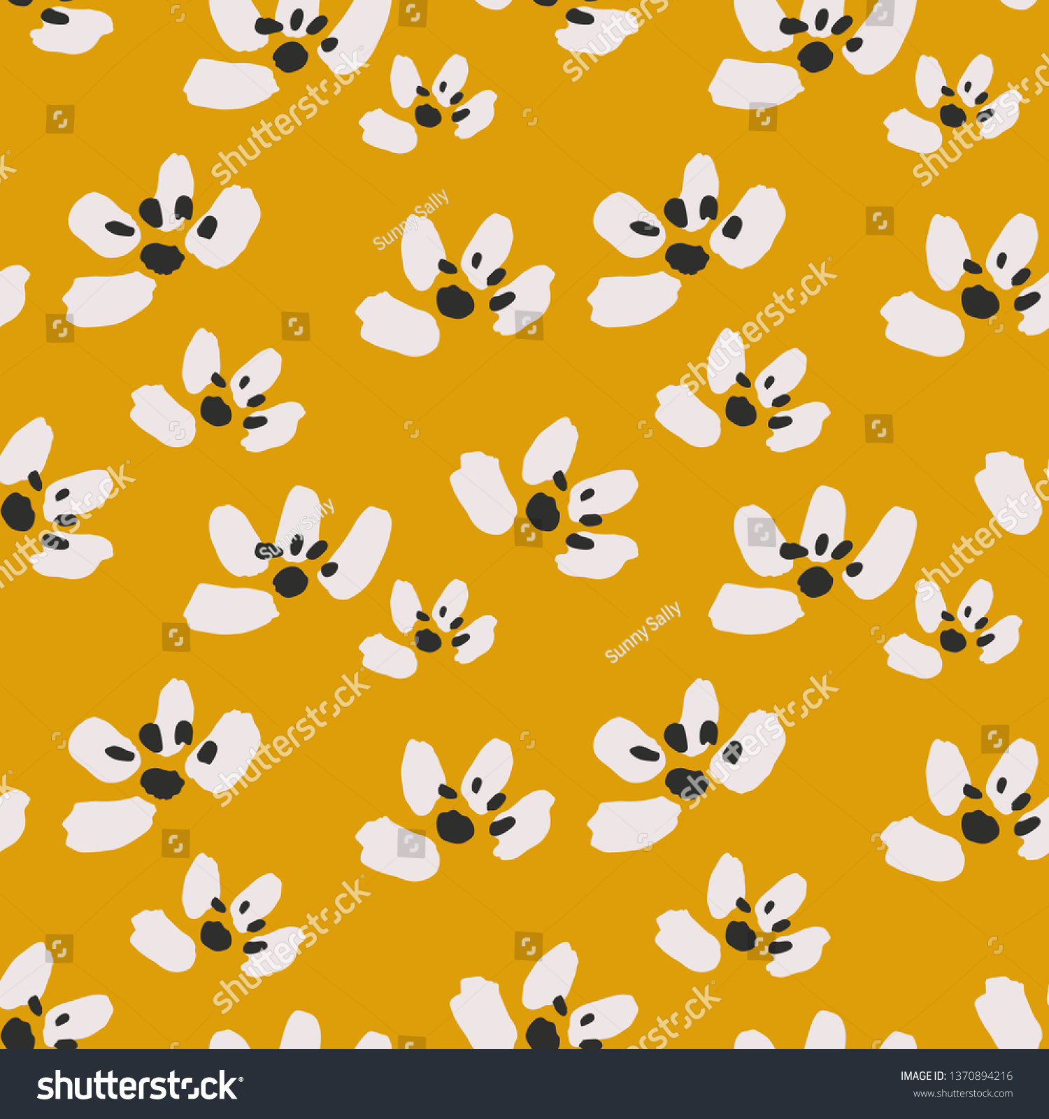 Noble Flower Pattern Endless Background Seamless Stock Vector (Royalty ...