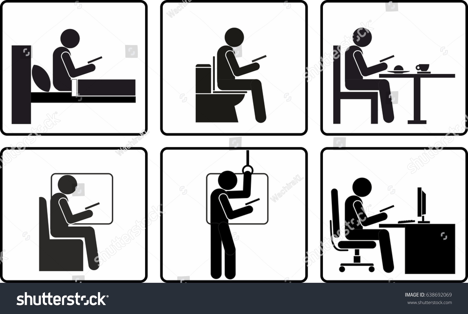 Nomophobia Sign Icon Vector Stock Vector (Royalty Free) 638692069